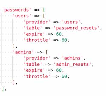 How to reset and recover password in Laravel for multiple tables?